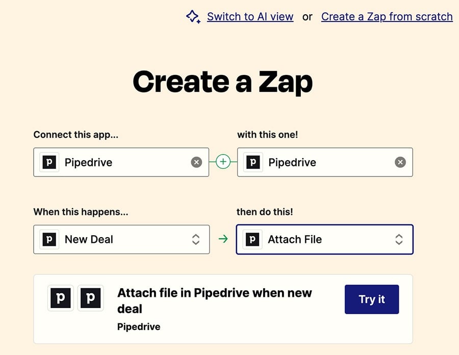 Zapier：What it is and how to use it - Knowledge Base | Pipedrive